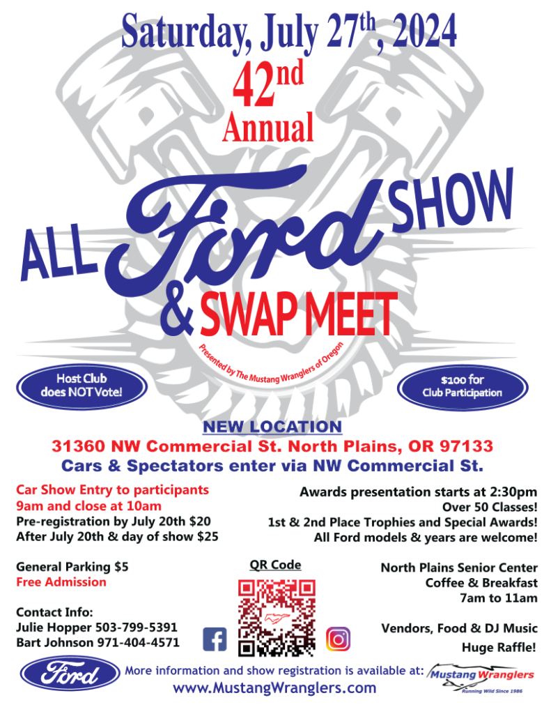 All Ford Show & Swap Meet - North Plains Events Association